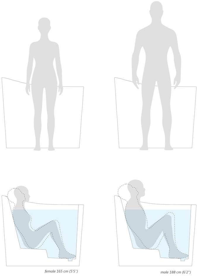 Aquatica True Ofuro Mini Freestanding Stone Japanese Soaking Bathtub