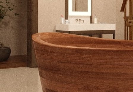 Aquatica True Ofuro Wooden Freestanding Japanese Soaking Bathtub