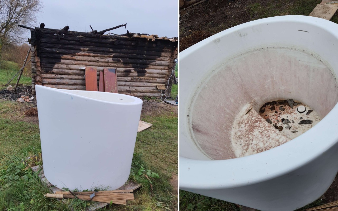 Aquatica True Ofuro Mini Bathtub Withstands Fire and Harsh Weather ...